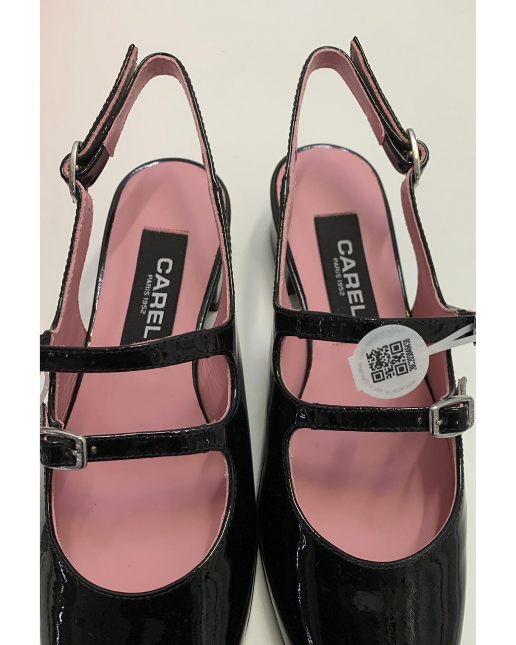 CAREL PARIS Round-Headed Flat Sandals in Black | Lyst UK