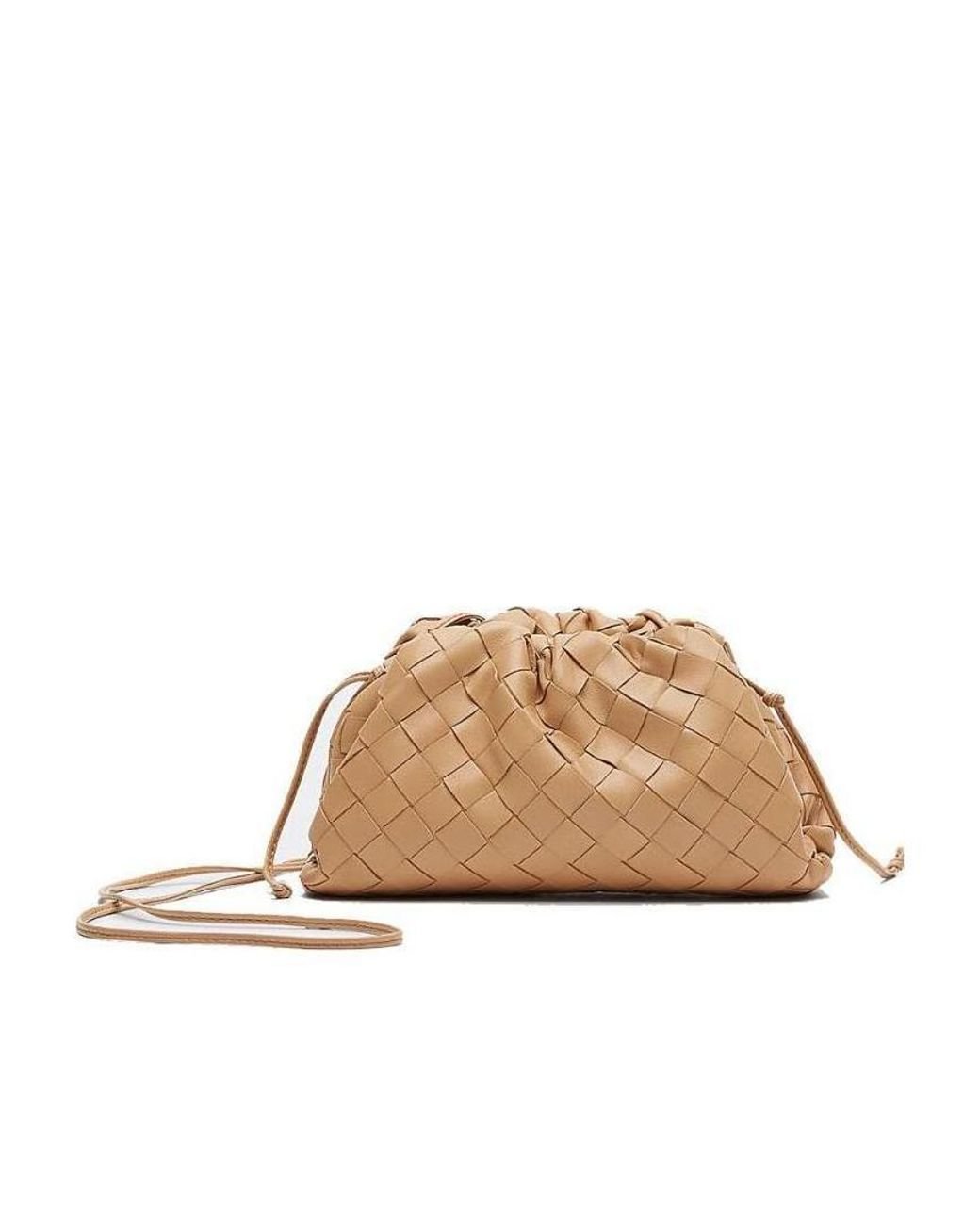 Bottega Veneta Mini Pouch in Natural | Lyst