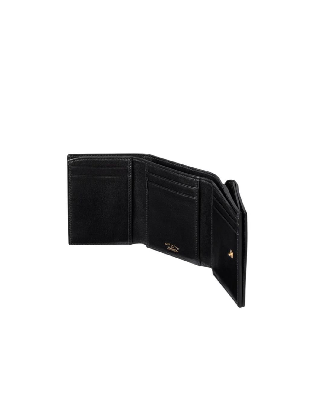 Gucci Horsebit Web Small Tri-Fold Wallet in Black | Lyst