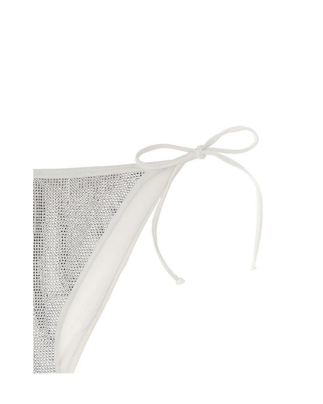 MC2 Saint Barth Embellished Bikini Bottoms in White | Lyst