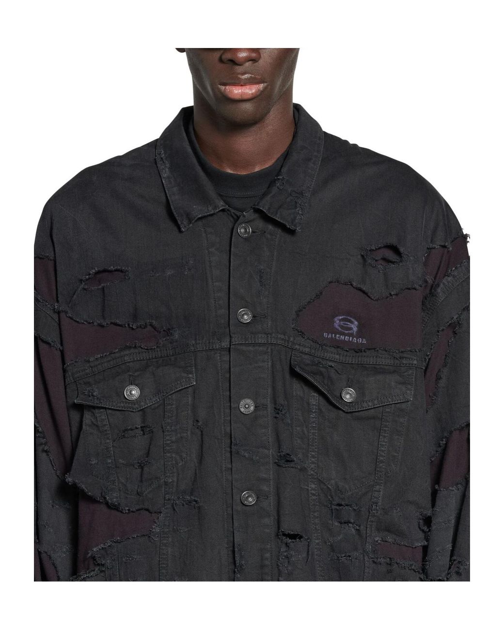 Balenciaga Unity Sports Icon Patchwork Jacket in Blue for Men | Lyst