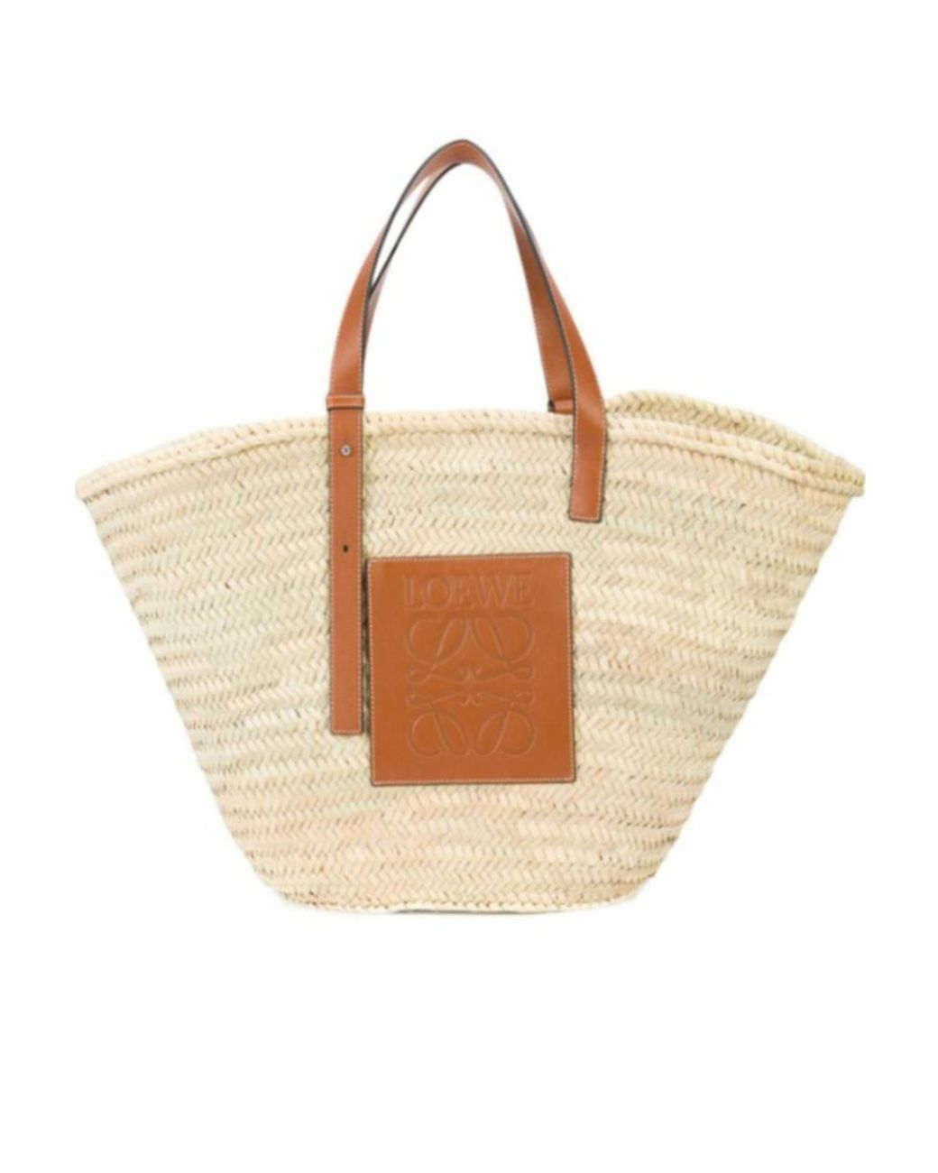 Loewe Large Logo Lafite Handbag in Natural | Lyst