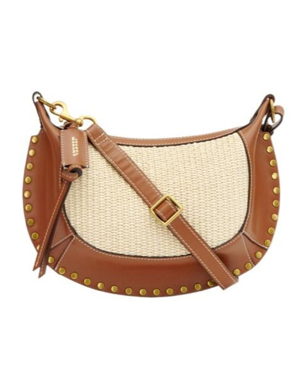 Isabel Marant Oskan Moon Shoulder Bag in Natural | Lyst