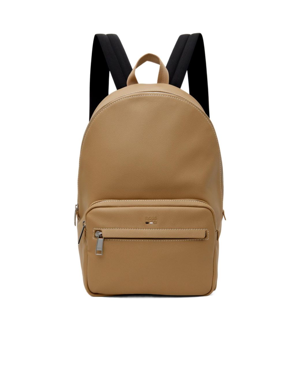 BOSS Logo Zipper Backpack in Natural for Men | Lyst