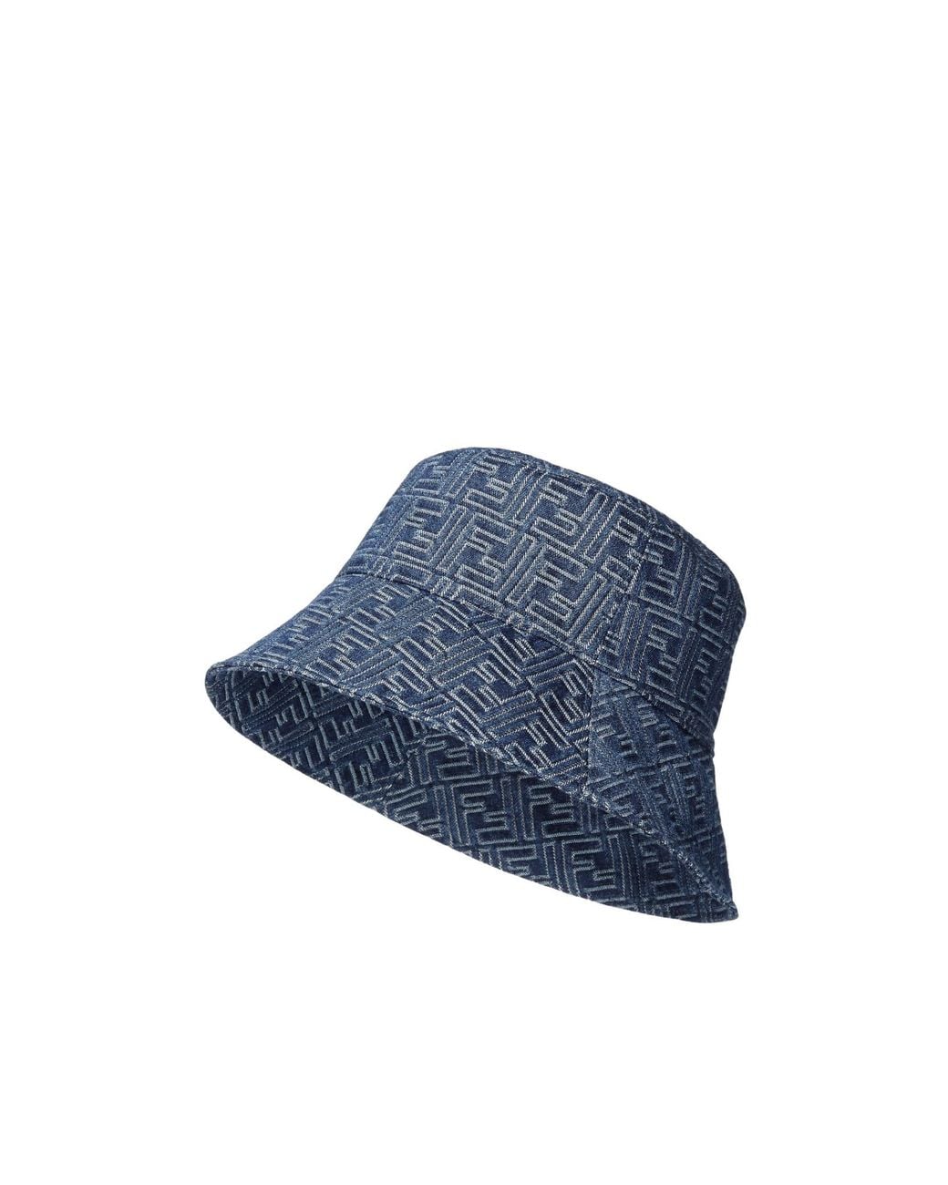 Fendi Ff Denim Bucket Hat in Blue for Men | Lyst