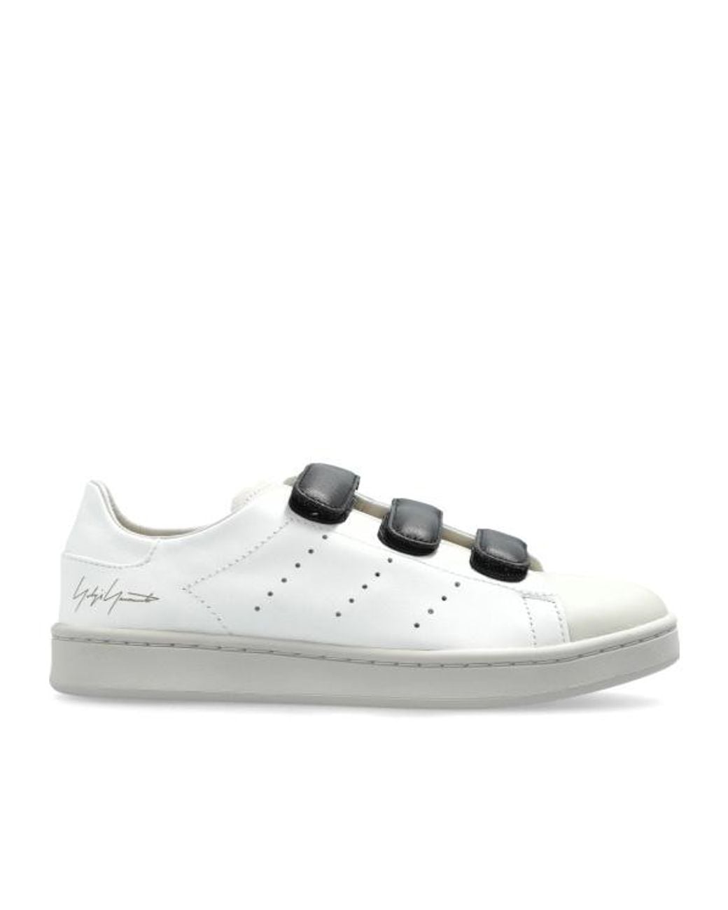 Y-3 Stan Smith Touch Strap Sneakers in White for Men | Lyst