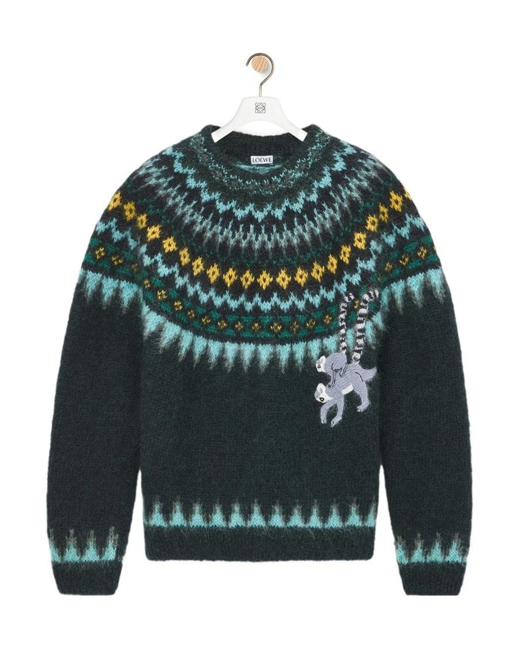 Loewe Sweater in Green | Lyst
