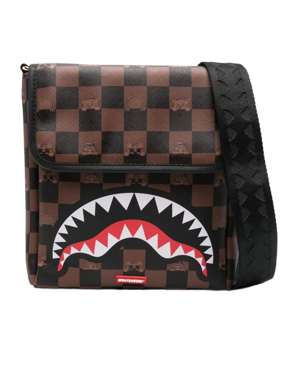 Sprayground Patterned Crossbody Bag in Black for Men | Lyst