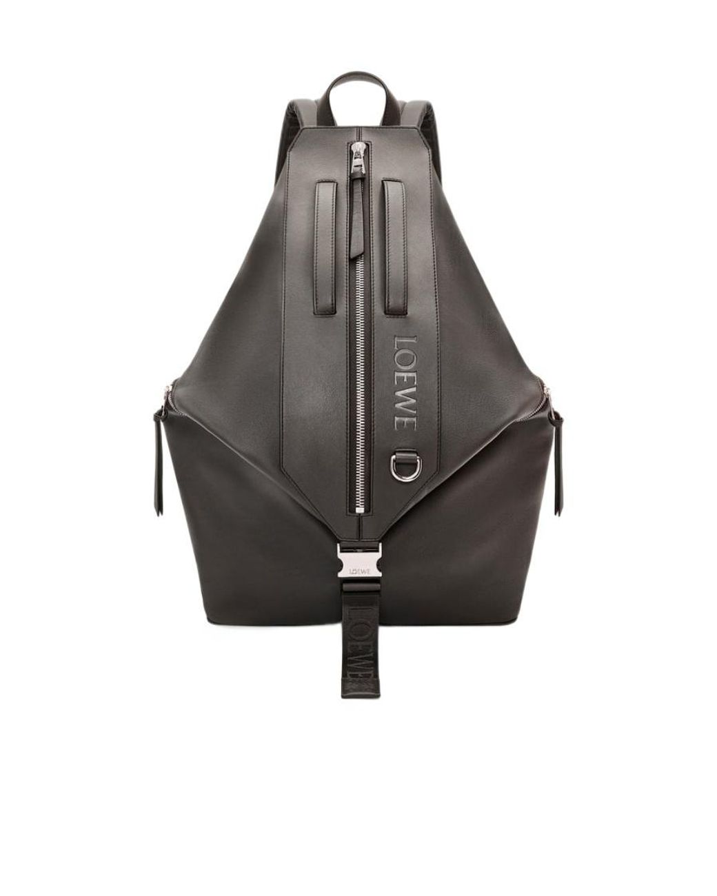 Loewe Logo Logo Zipper Detail Backpack in Gray for Men | Lyst