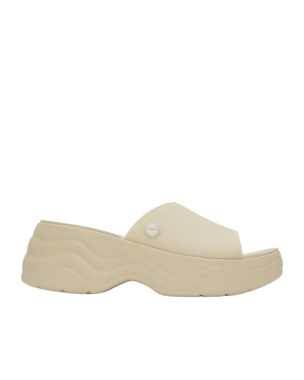 Crocs™ Logo Details Slippers in White | Lyst