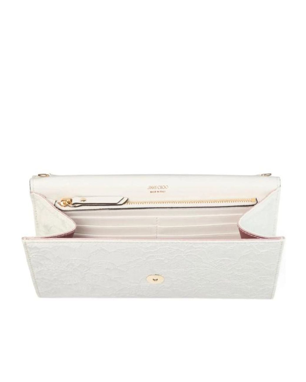 Jimmy Choo Flap-Over Shoulder Bag in Natural | Lyst