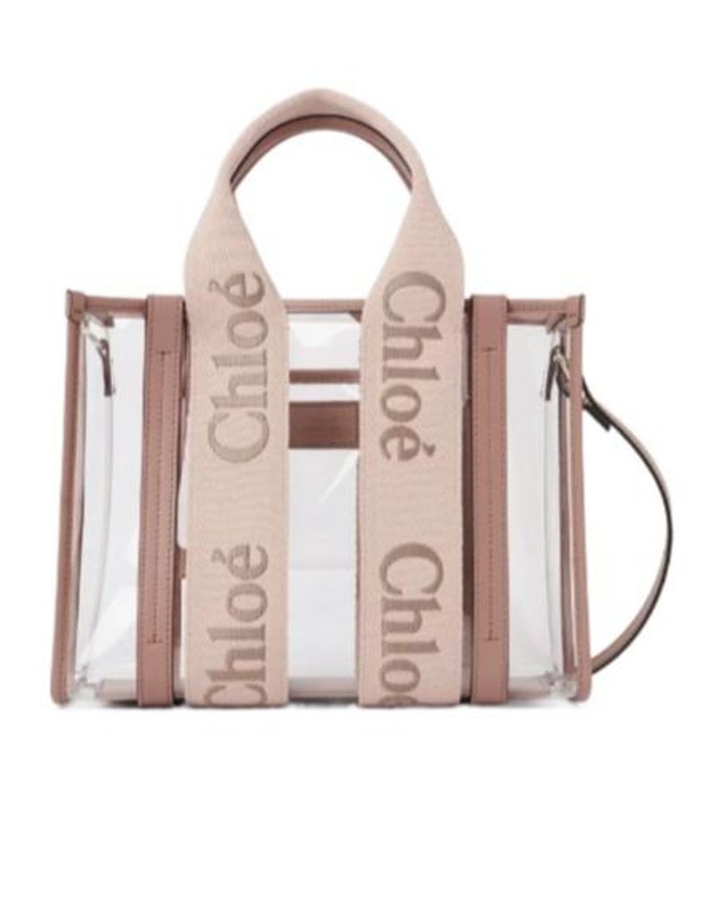 Chloé Chlo Woody Logo Detailed Tote Bag in Pink | Lyst