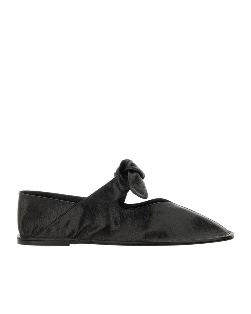 Hereu Llasada Square-Toe Ballerina Shoes in Black | Lyst