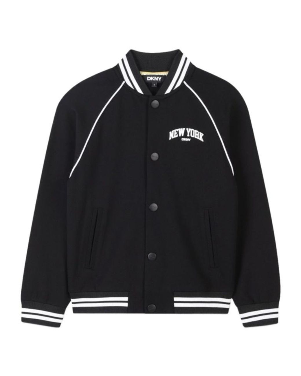 DKNY Logo-Embossed Jacket in Black | Lyst