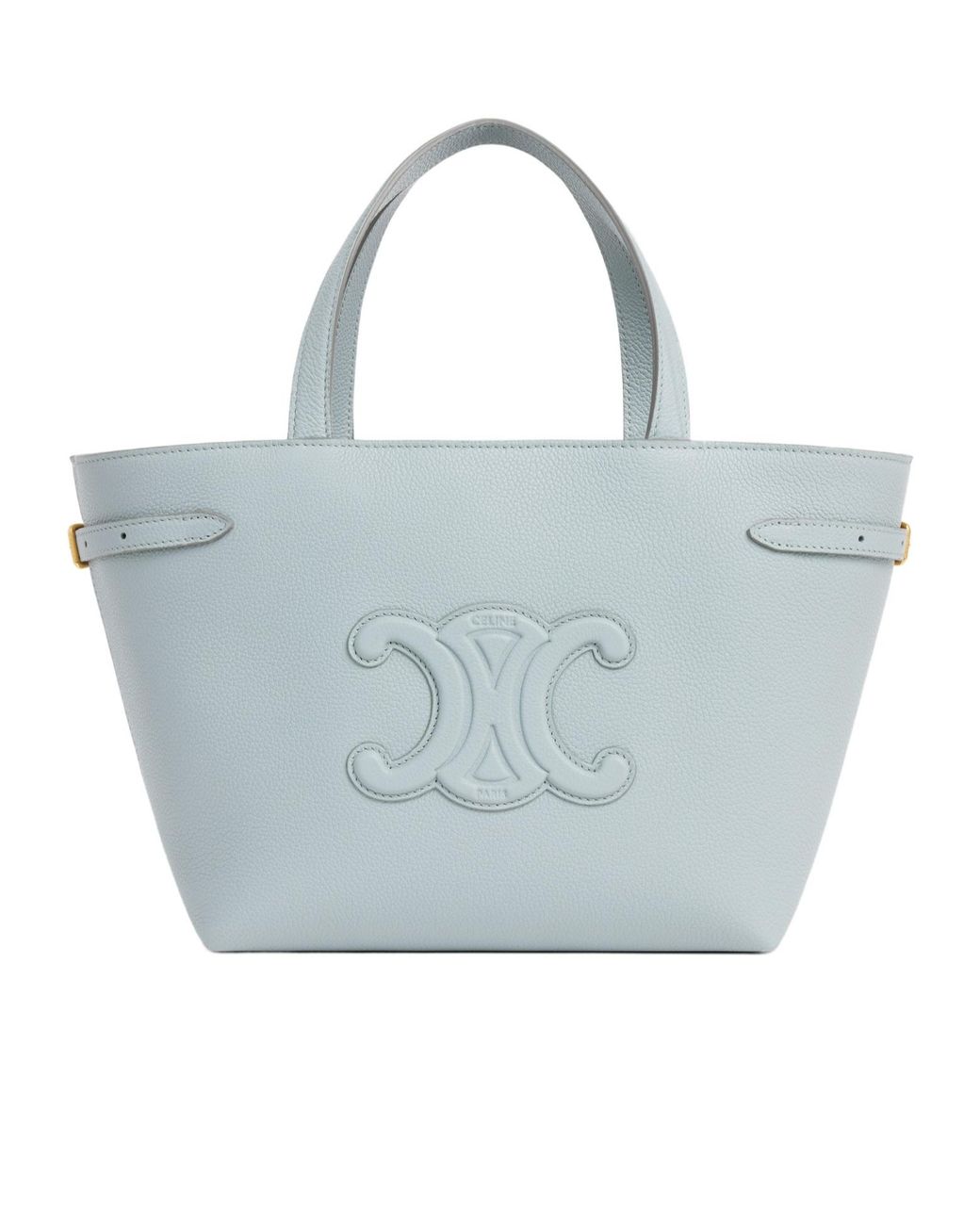 Celine Mini Logo Shoulder Bag in Blue | Lyst