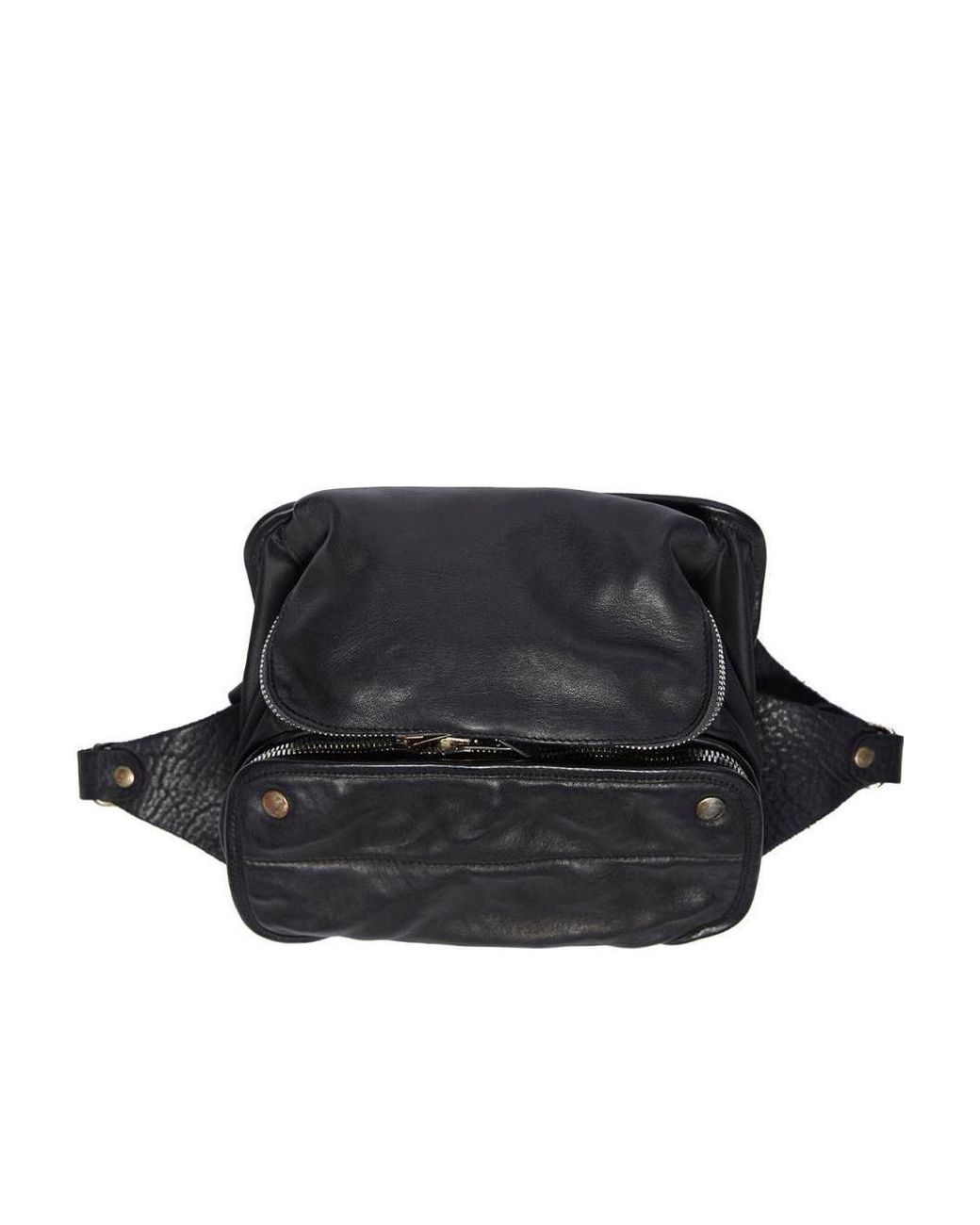 Guidi Zipper Waist Bag in Black for Men | Lyst