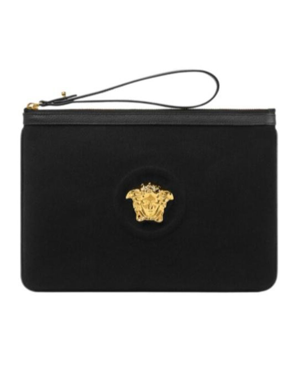 Versace Medusa Zipped Pouch in Black | Lyst