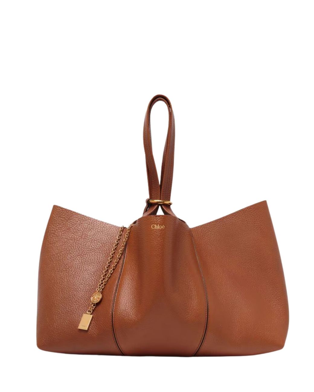 Chloé Chloé Spin East-West Tote Bag in Brown | Lyst