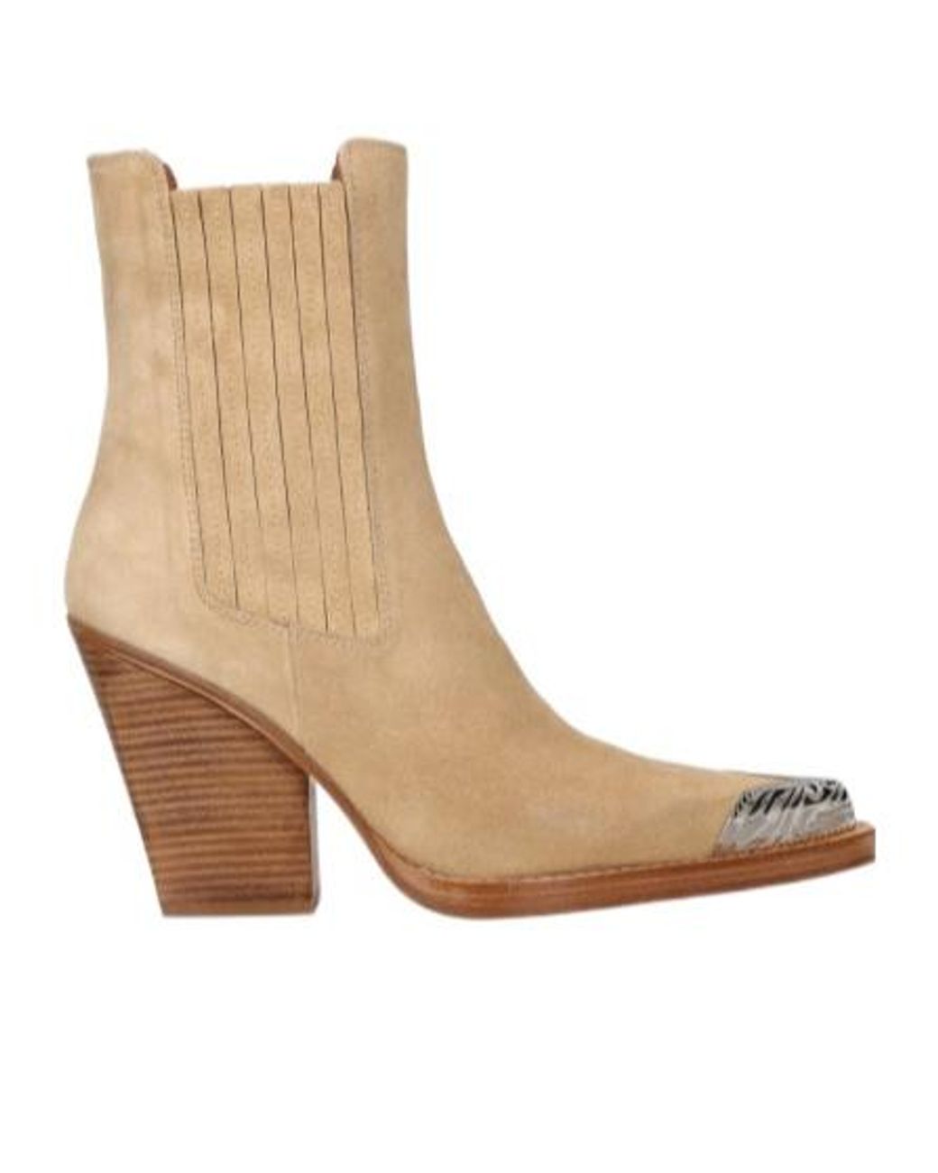 Paris Texas Dallas Pointy Boots in Natural | Lyst