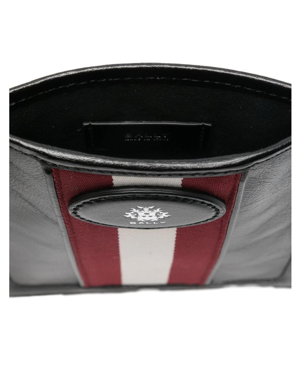 Bally Stripe-Design Messenger Bag in Black for Men | Lyst
