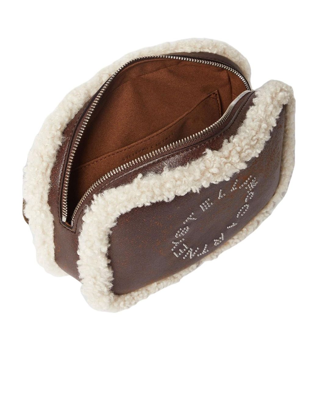 Stella McCartney Logo Fanny Pack in Brown | Lyst