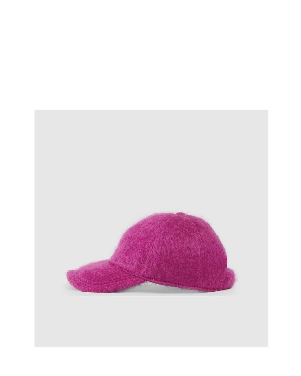 Gucci Double G Mohair Baseball Cap in Purple | Lyst