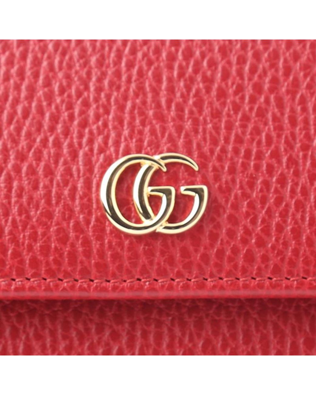 Gucci Gg Logo Clutch in Red | Lyst
