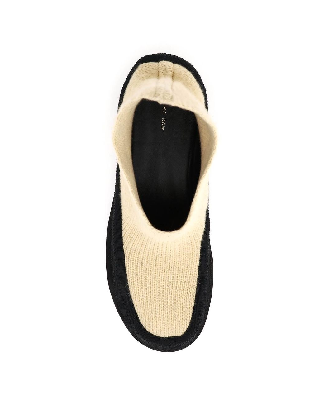 The Row Round-Toe Flat Shoes in Natural | Lyst