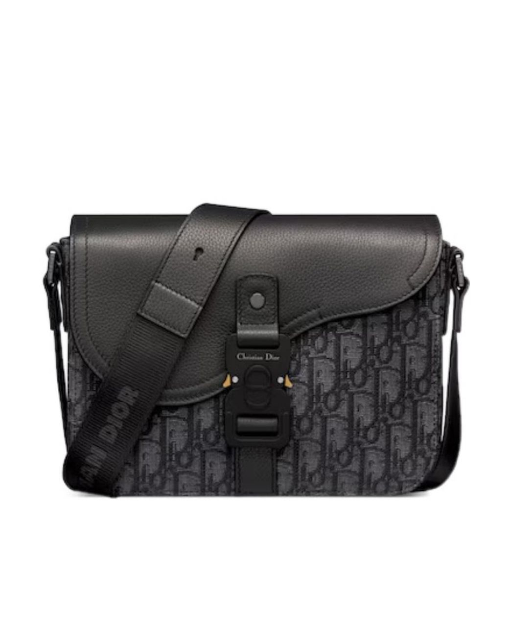 Dior Mini Shoulder Strap Saddle Single Shoulder Bag in Black for Men | Lyst