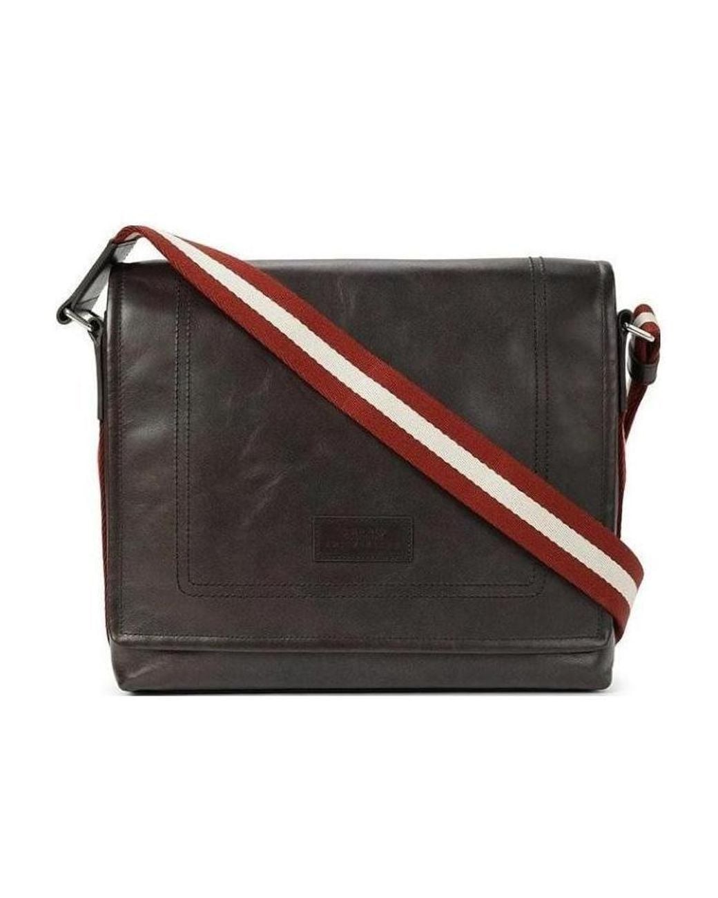 Bally Logo Cross-Body Bag in Black for Men | Lyst