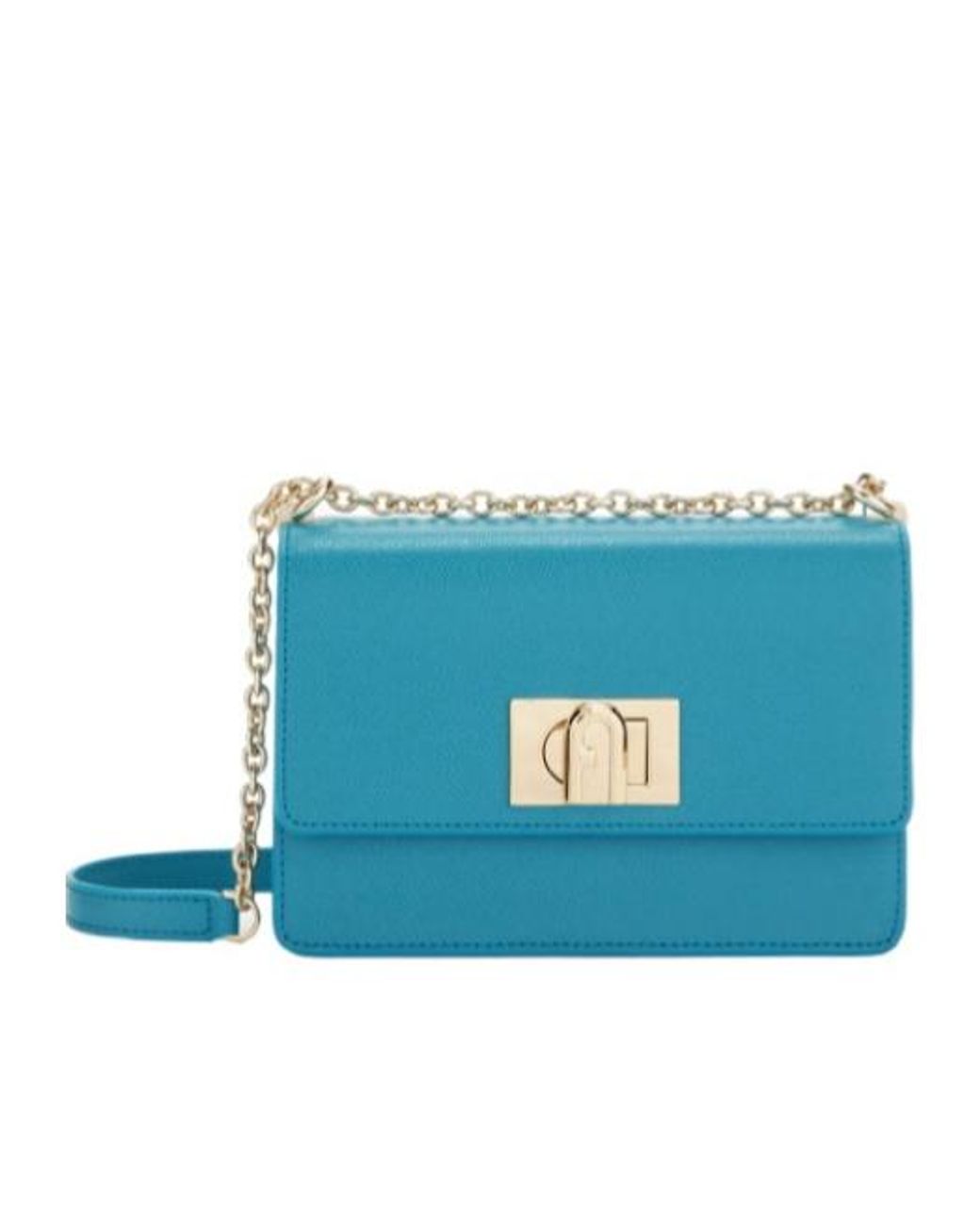 Furla Chain Strap Shoulder Bag in Blue | Lyst UK