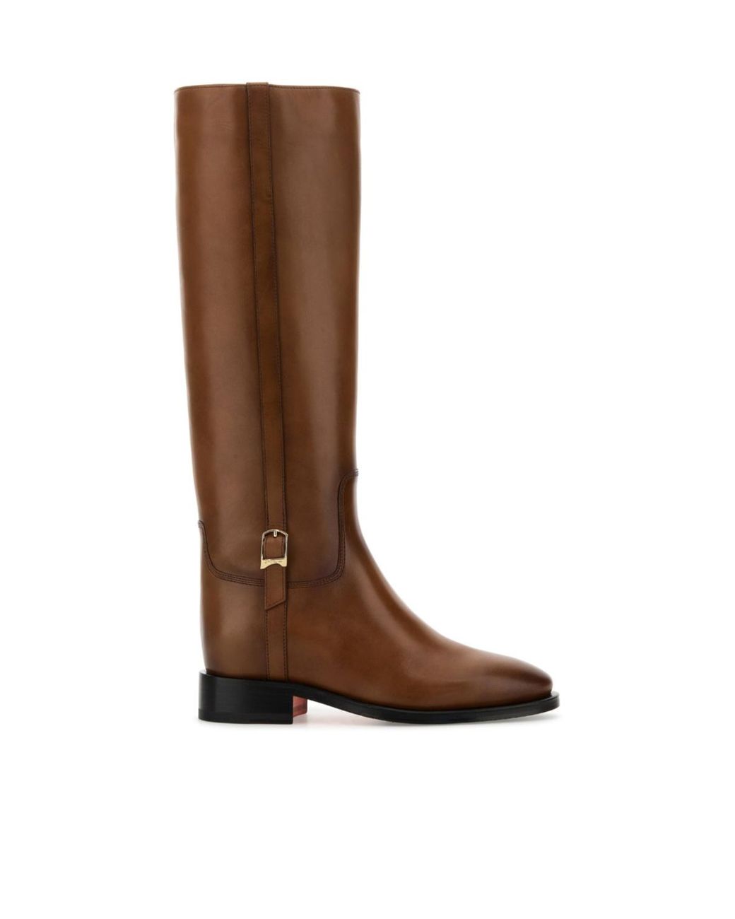 Santoni Mandy Buckle Boots in Brown | Lyst
