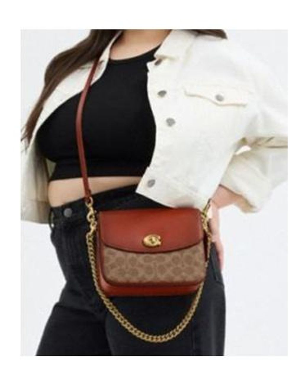 COACH Cassie Cross Body Bag in Brown | Lyst