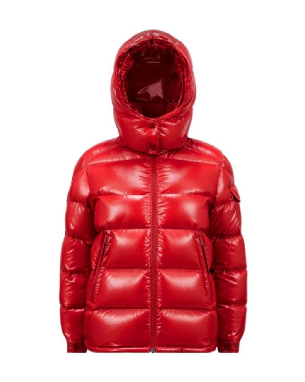 Moncler Maire Classic Short Down Jacket in Red | Lyst