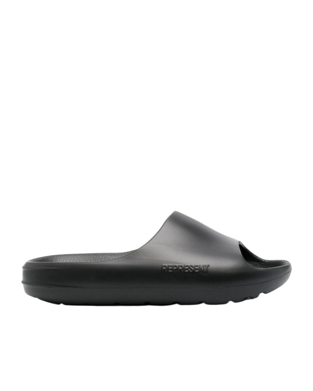 Represent Side Engraved-Logo Slides in Black for Men | Lyst