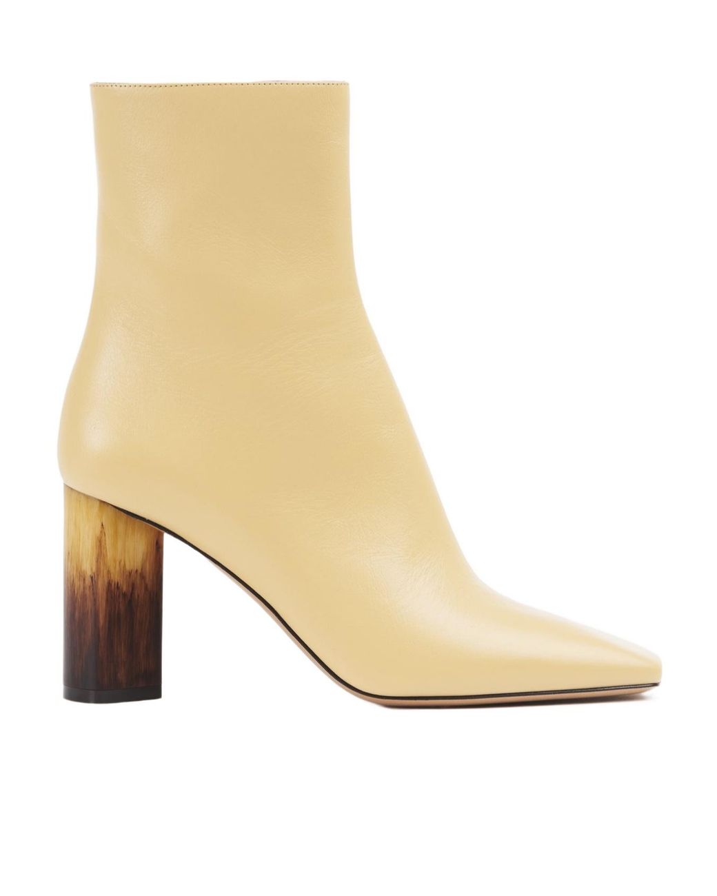 Chloé Chloé Georgia Heeled Ankle Boots in Natural | Lyst