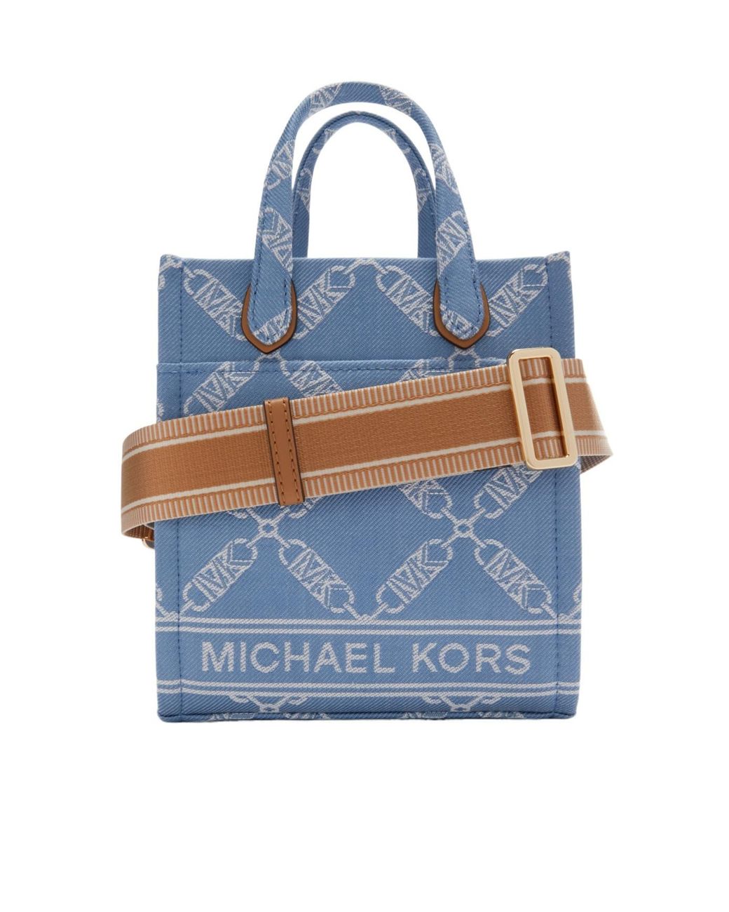 Michael Kors Gigi Extra Small Denim Tote Bag in Blue | Lyst