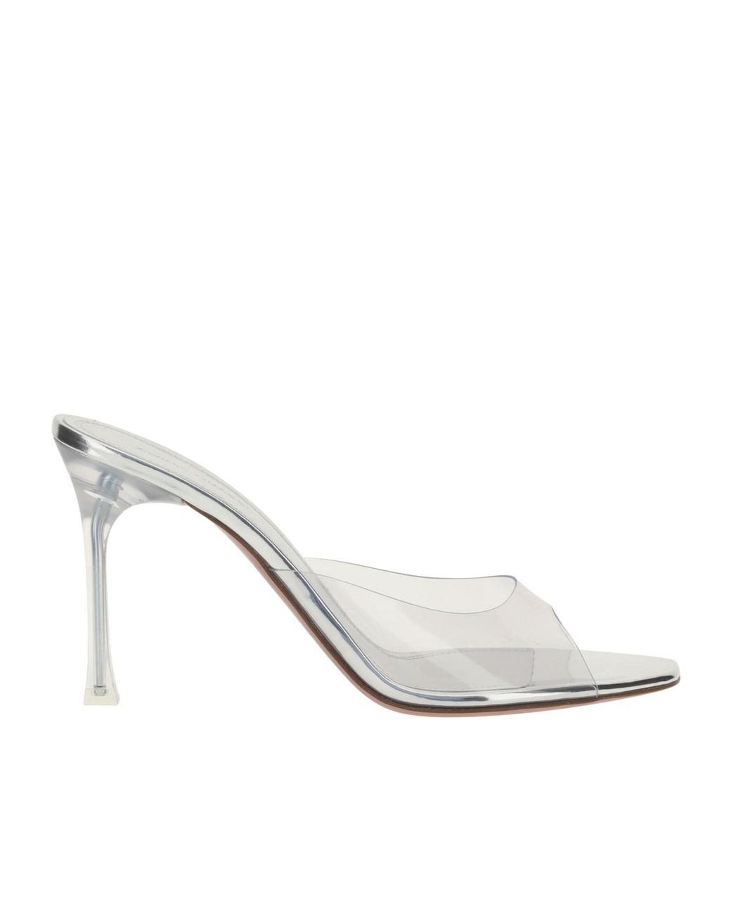 AMINA MUADDI Alexa Glass Slipper Pvc Transparent 95 M in White | Lyst