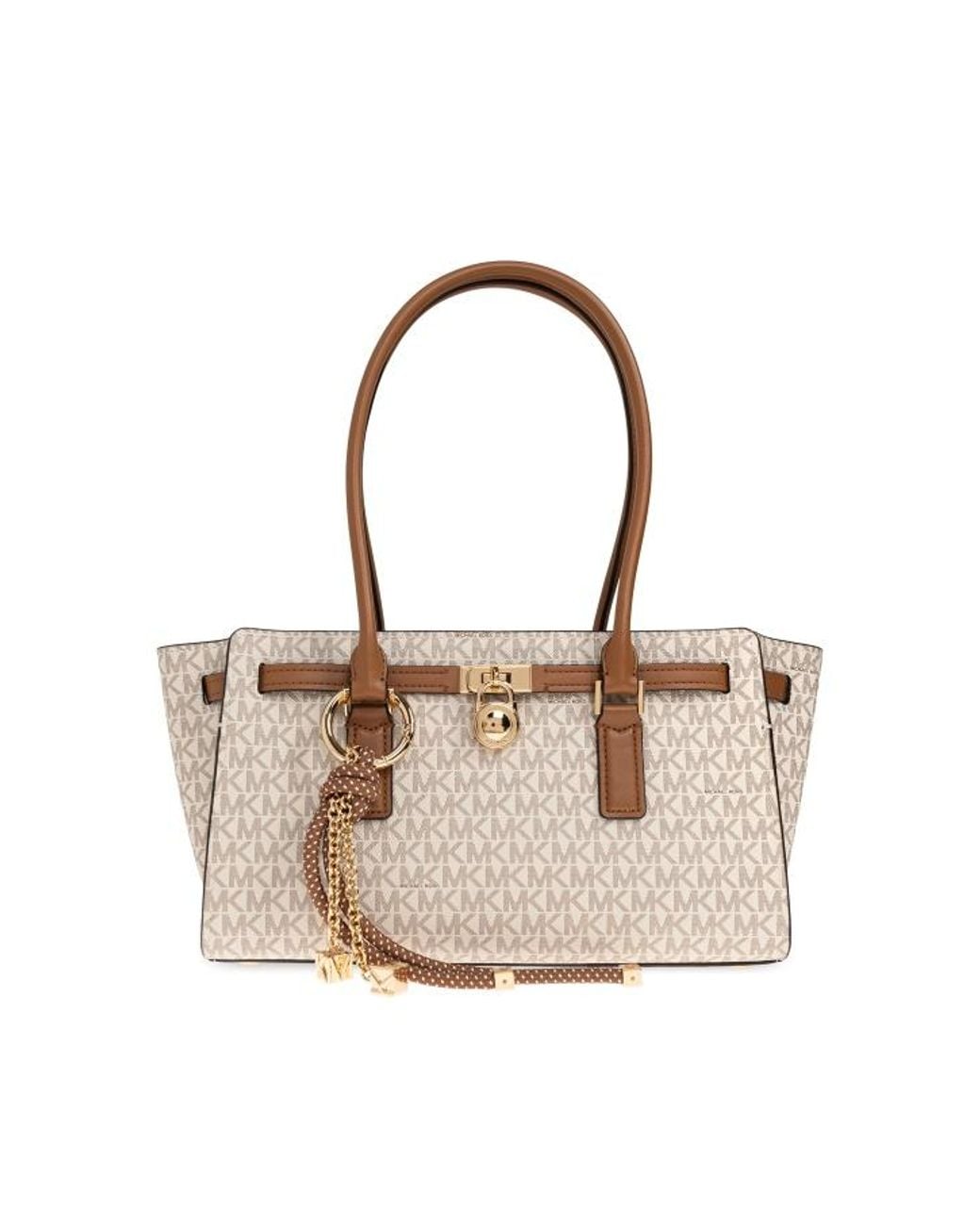 MICHAEL Michael Kors Hamilton Moderne Small Signature Logo Satchel Bag ...