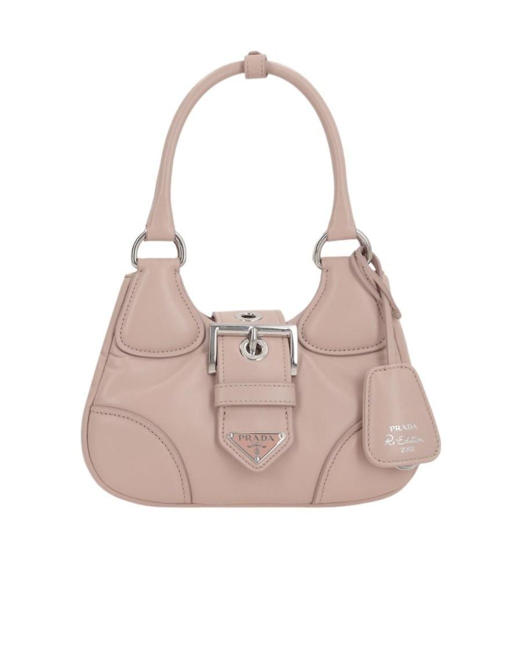 Prada Logo-Plaque Tote Bag in Pink | Lyst