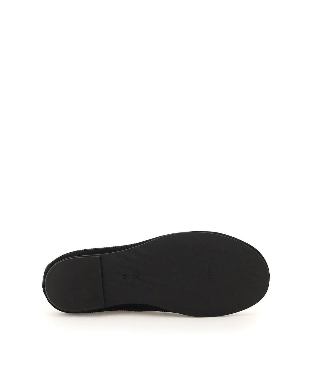 The Row Round-Toe Flat Shoes in Natural | Lyst