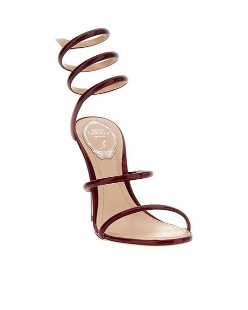 Rene Caovilla René Caovilla Cleo Spiral Strap Sandals in Pink | Lyst UK