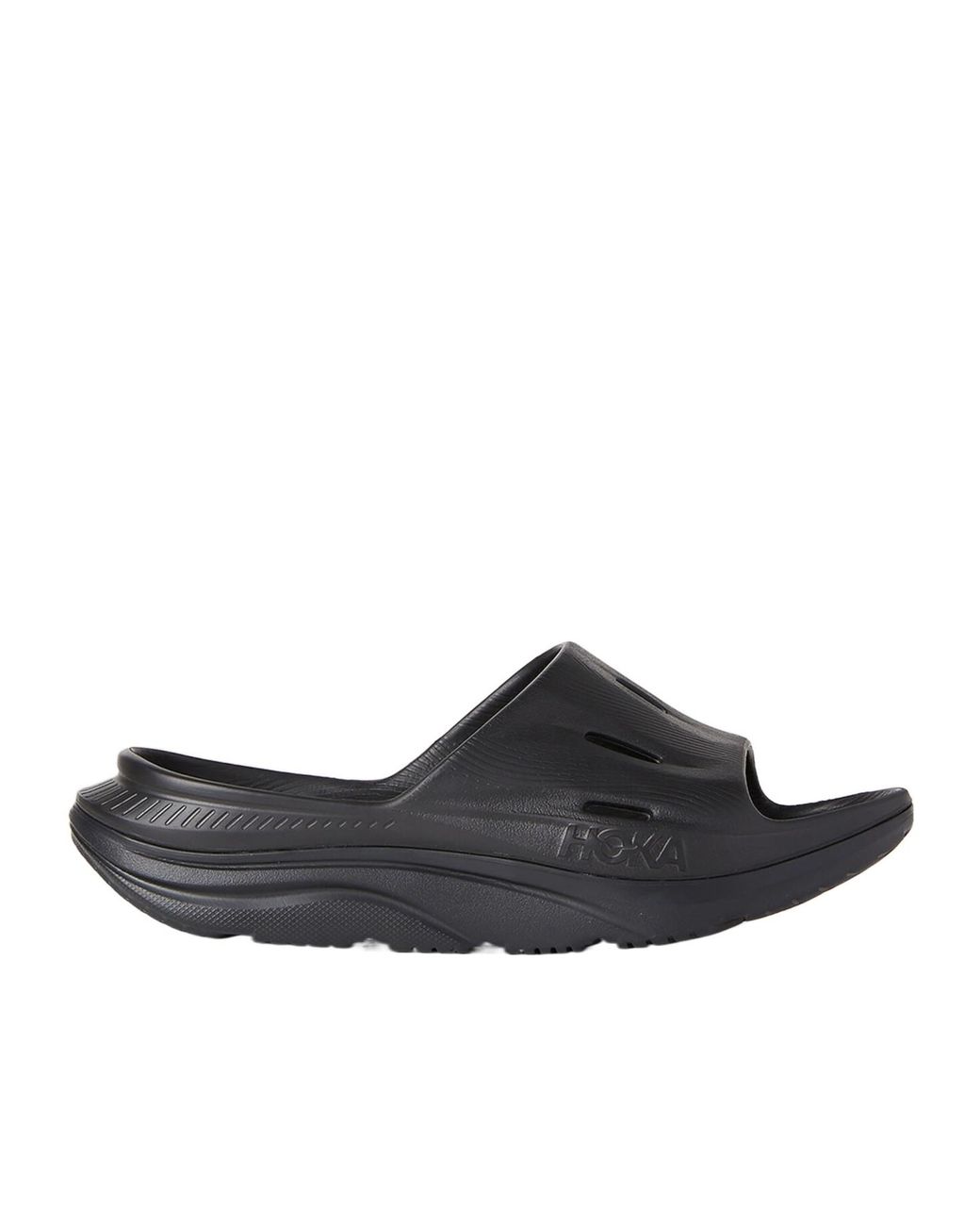 Hoka One One Open-Toed Slippers in Black for Men | Lyst