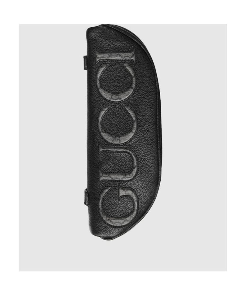 Gucci Logo-Embossed Belt Bag in Black for Men | Lyst