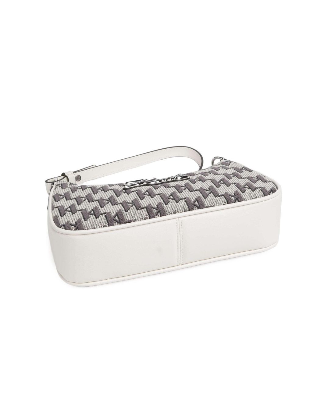 KARL LAGERFELD Zippered Shoulder Bag in White | Lyst