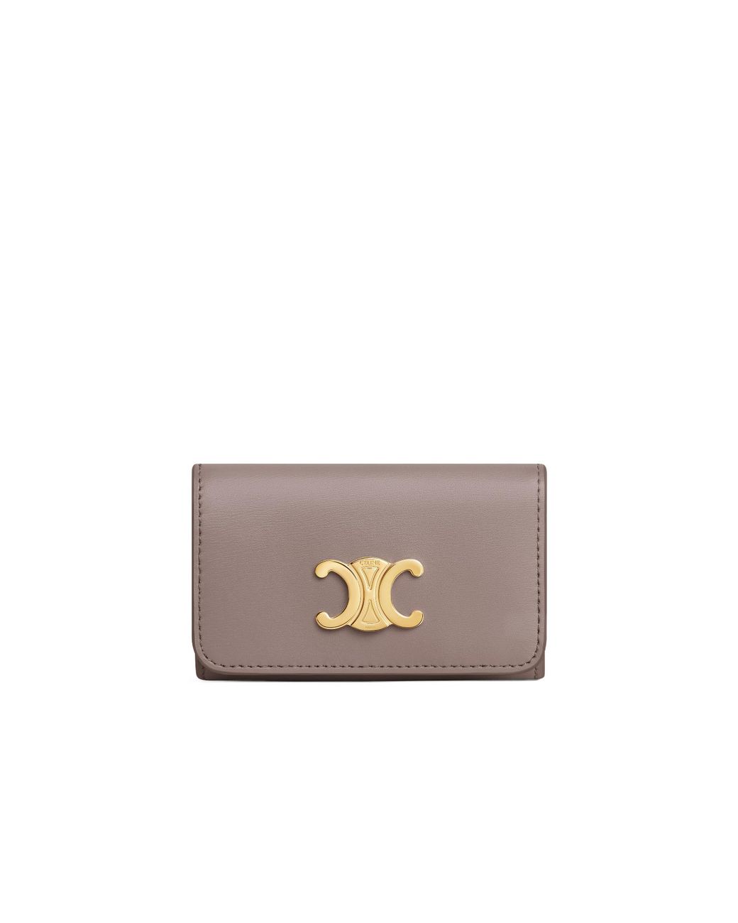 Celine Triomphe Logo Key Pack in White | Lyst