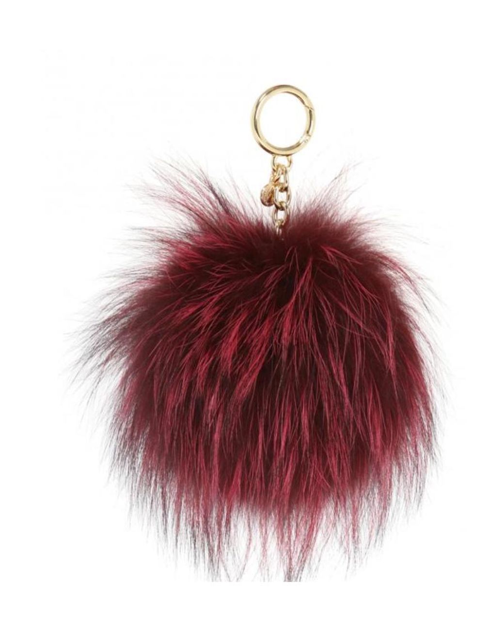 Michael Kors Pompom Key Chain in Red | Lyst