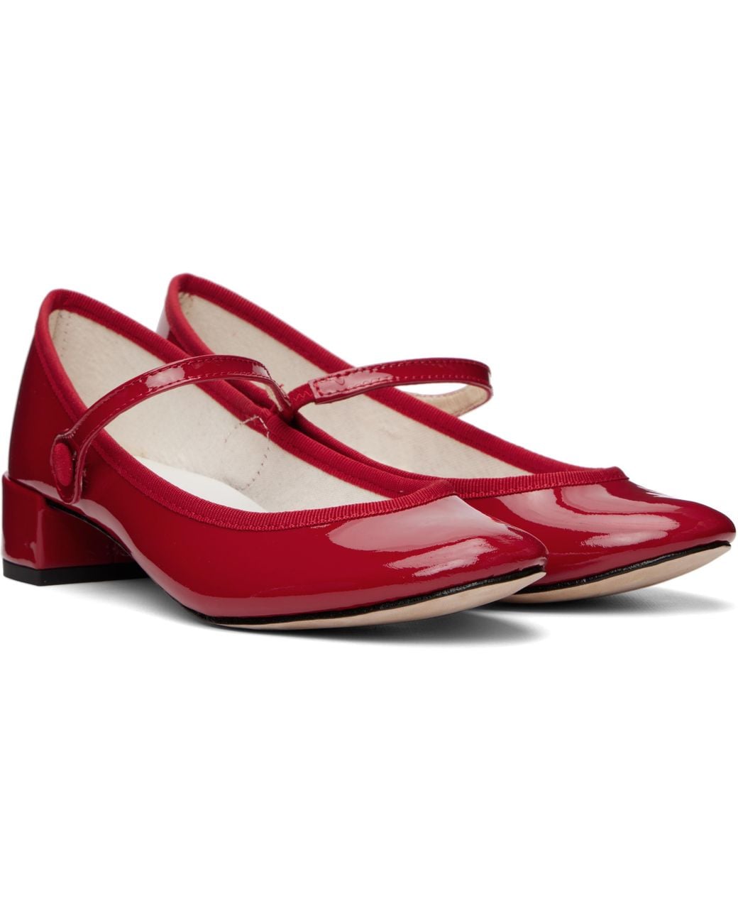 Repetto Rose Mary Jane High Heels in Red | Lyst UK