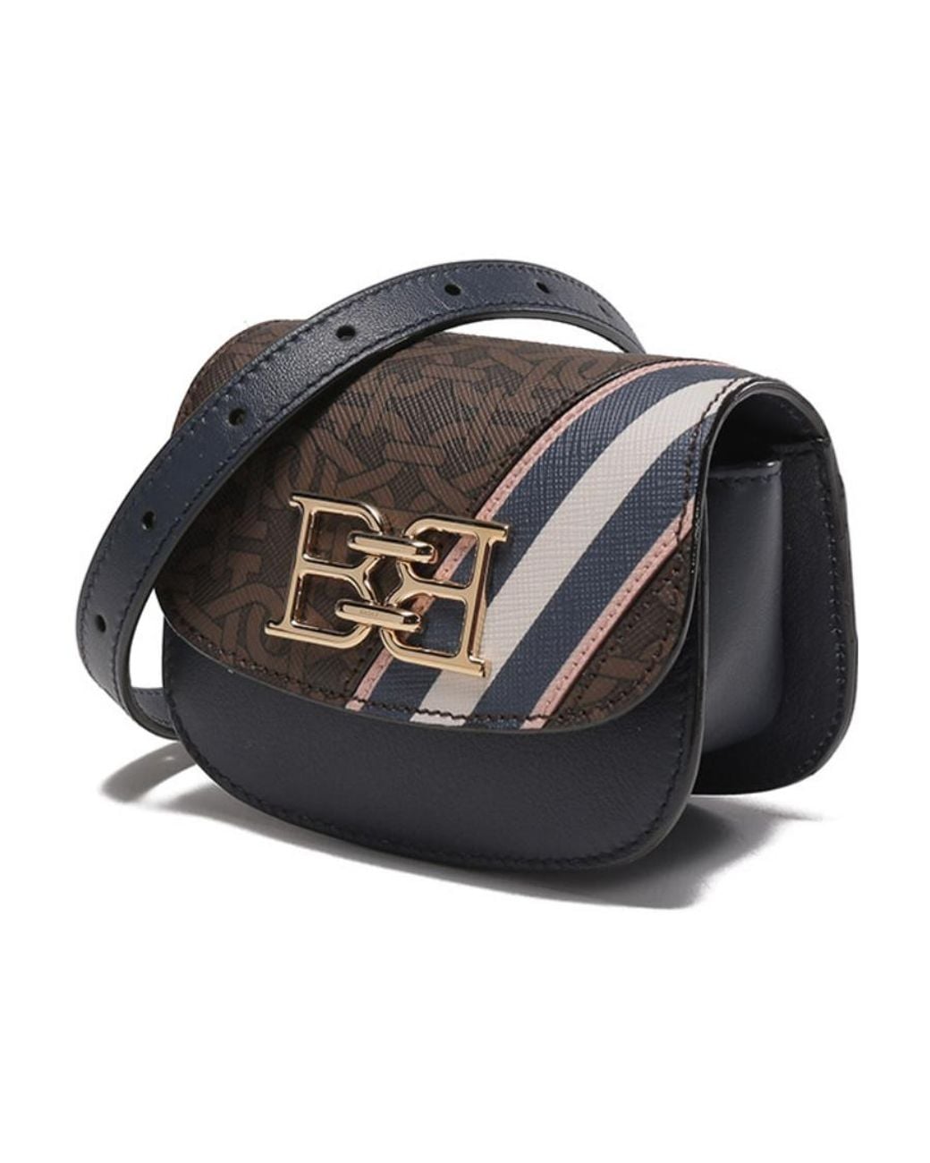 Bally B-Chain Logo Cross-Body Bag in Gray | Lyst
