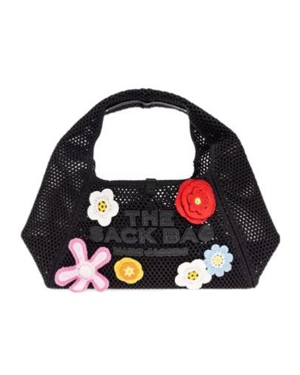 Marc Jacobs The Daisy Crochet Mini Sack Bag in Black | Lyst
